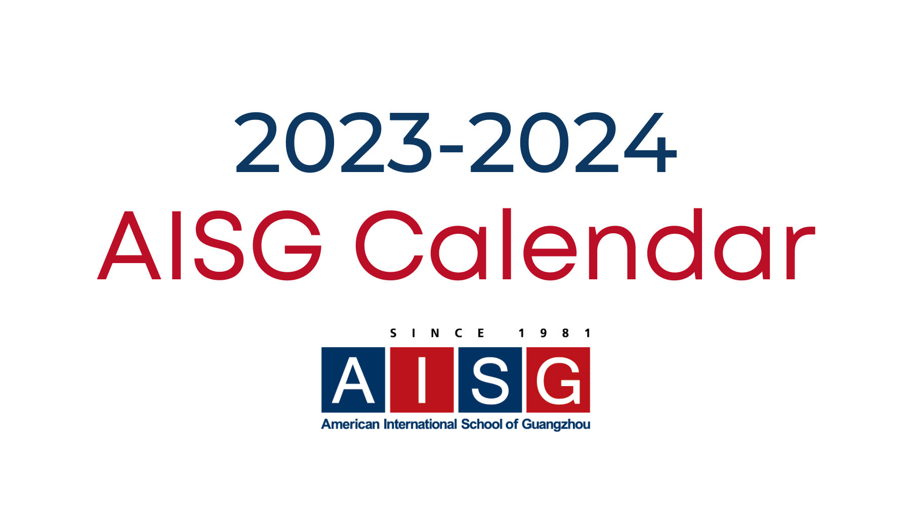 2023-2024 AISG Calendar