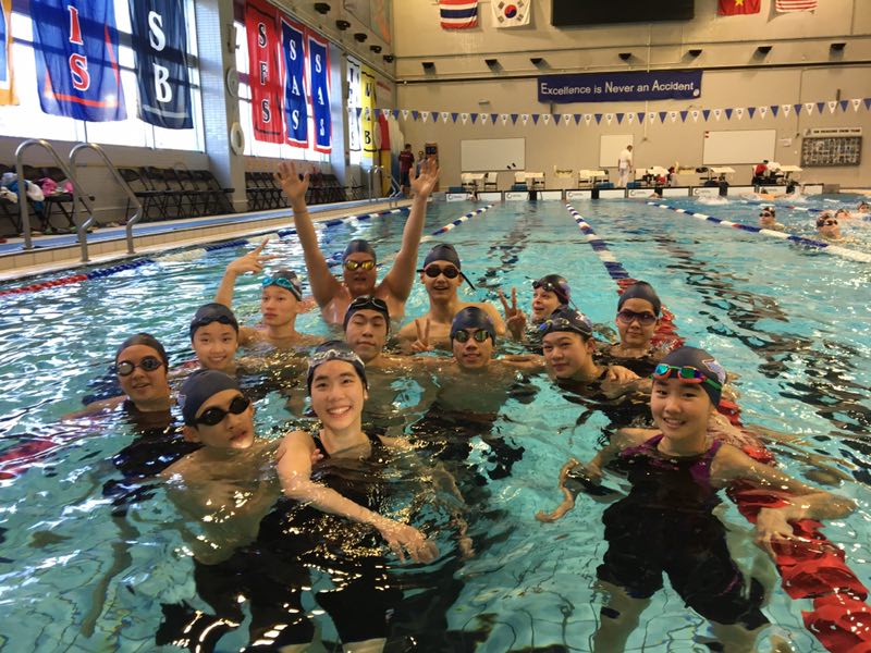 AISG Varsity Swim Team Makes Ram History!